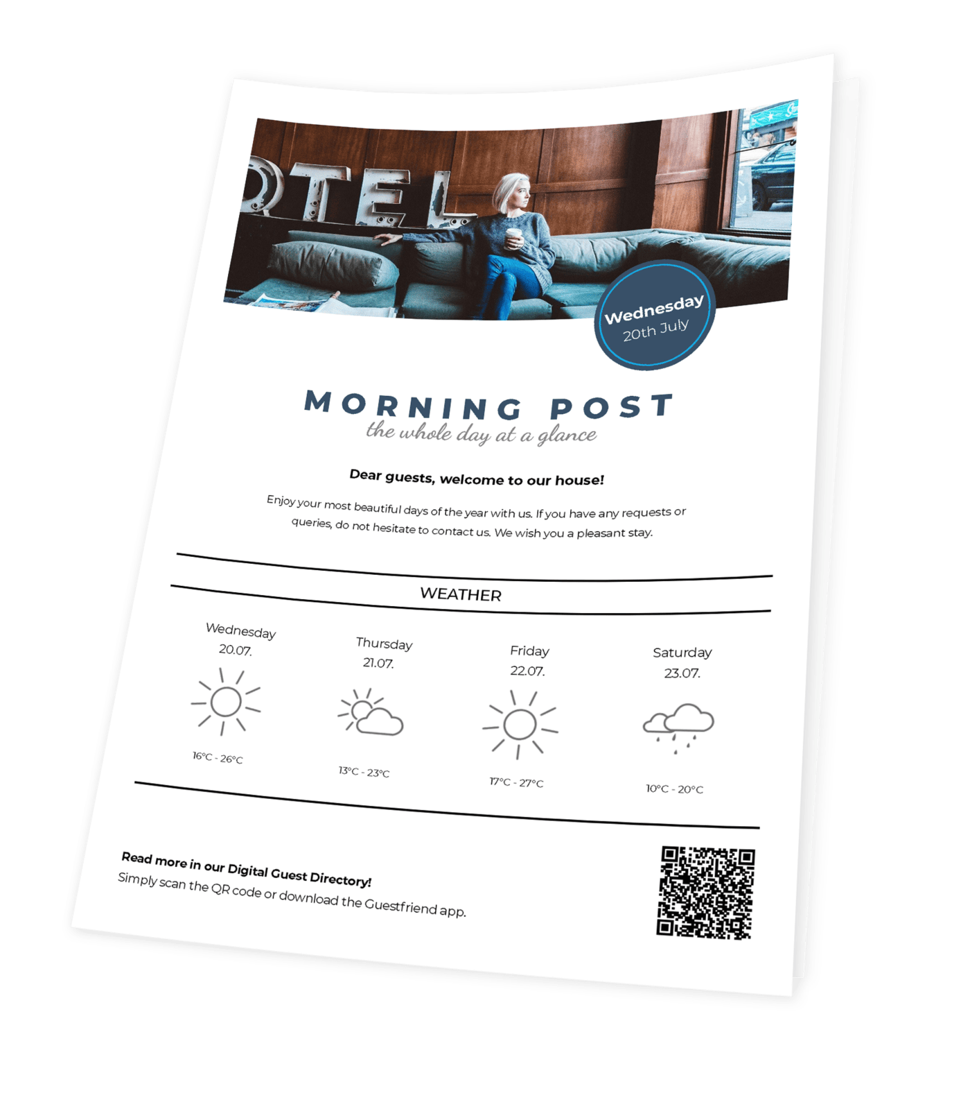 Create your own Hotel Newspaper in no time: tips and templates